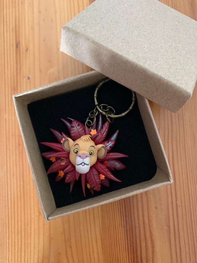 Handmade Necklace or Keychain - Charm Inspired by a Brave Lion Cub - Etsy