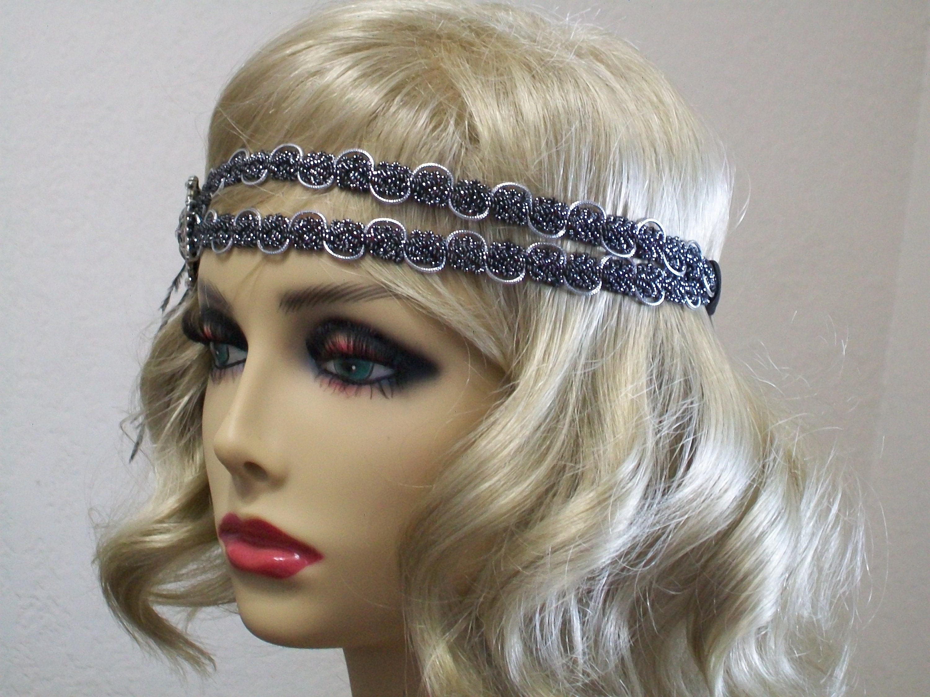 Bandeau des années 1920 bandeau Flapper coiffe des années - Etsy France