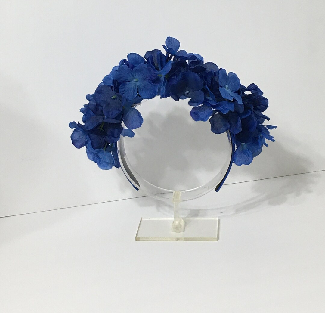 Royal Hydrangea Floral Crown, Boho Flower Crown, Bridal Flower Crown ...