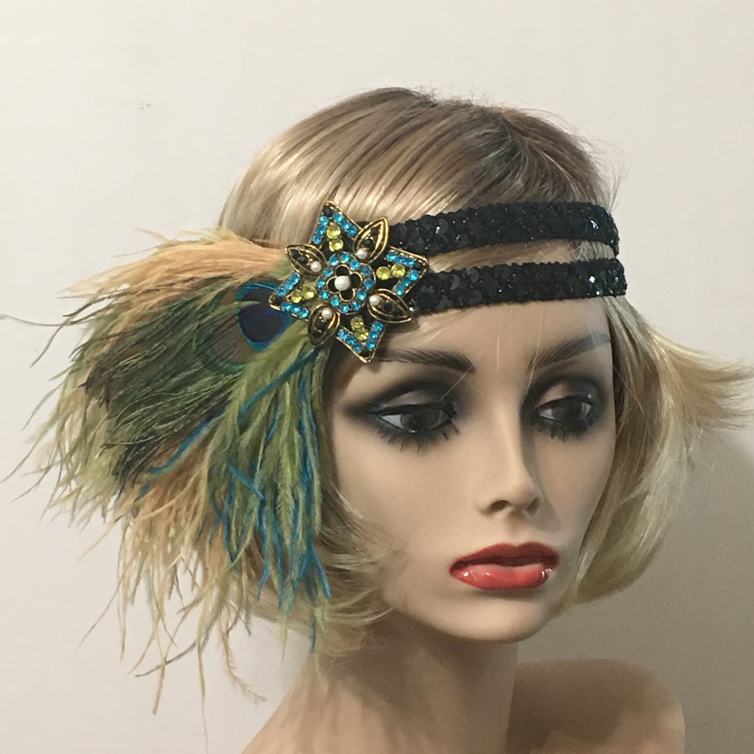 Flapper 1920s Headband, Gatsby Headband, 1920s Festival Headpiece ...
