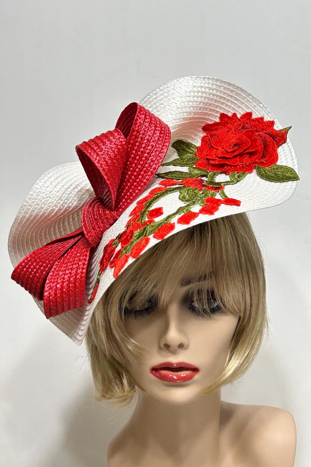 White Derby Fascinator, Horse Race Hat, Kentucky Derby Hat, Races ...