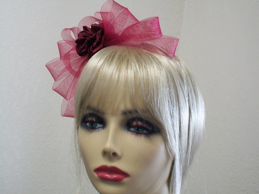 CLOSEOUT! Wine Fascinator Headband, Races Headband, British Champions ...