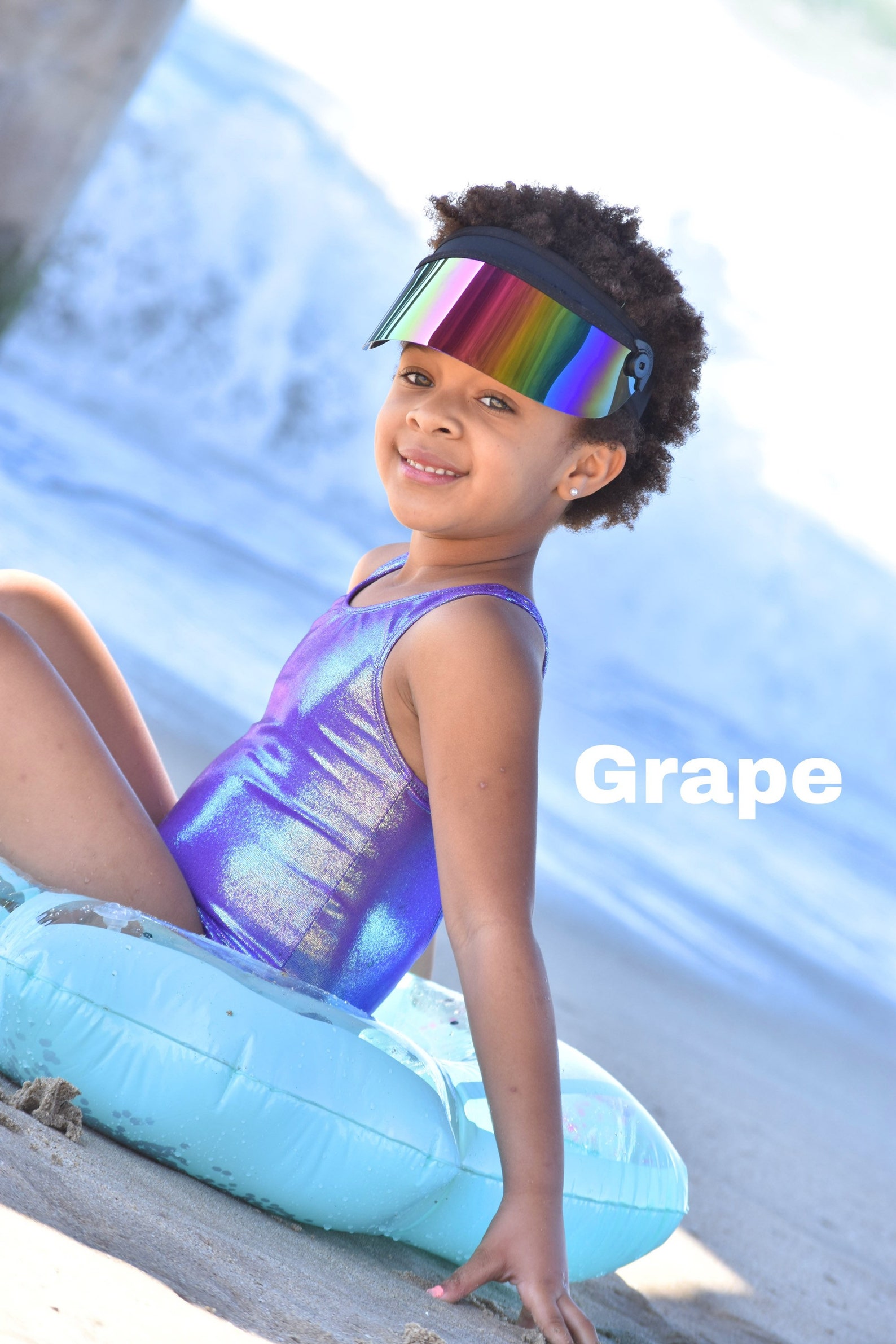 Girls Metallic Leotard Swimsuit. Metallic Racer Back Bathing - Etsy