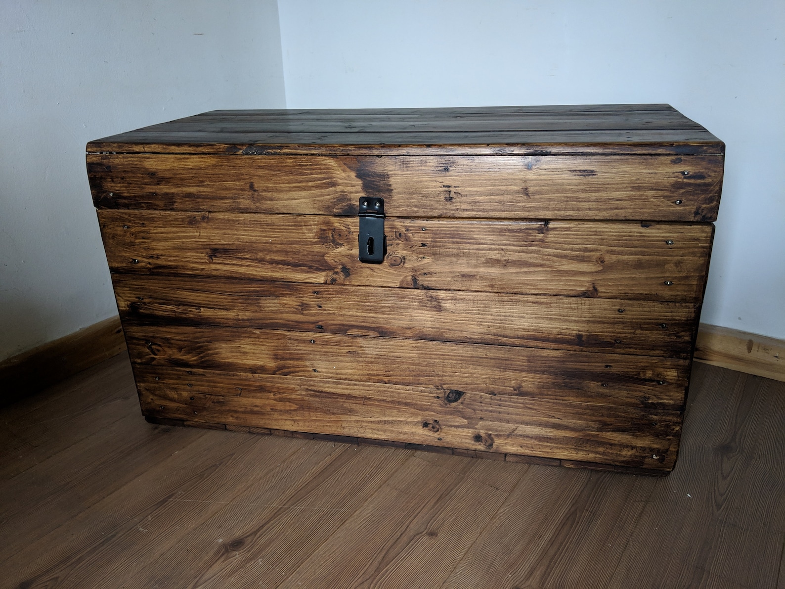Rustic Clamshell Wooden Trunk Handmade From Reclaimed Wood - Etsy