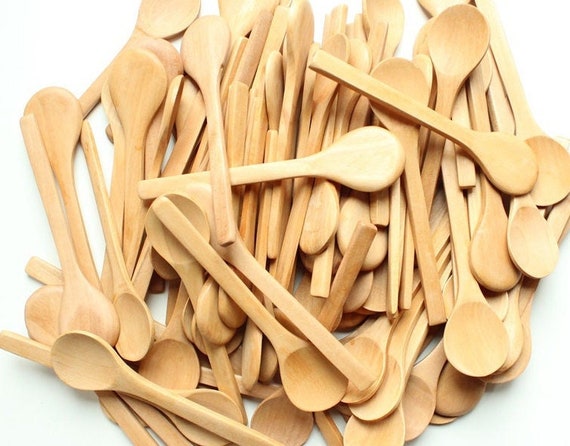 BULK Medium WOODEN Spoons 7 Inch High QUALITY Wood Spoons - Etsy