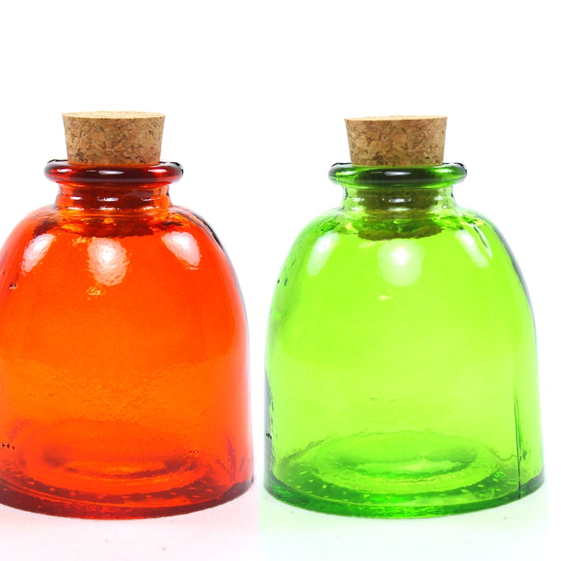 Colored Glass Bottles - Etsy