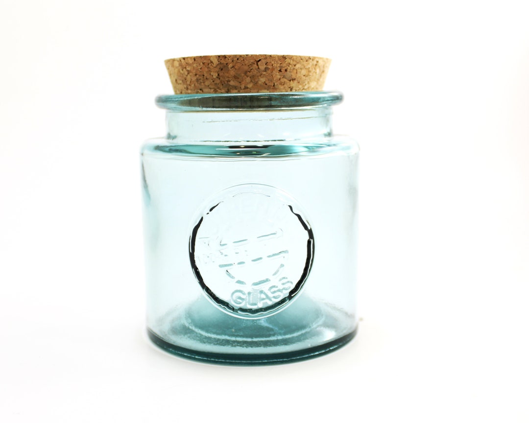 Large Round Glass Jar With Cork 17 Oz 500 Ml Large Glass Jar Eco ...