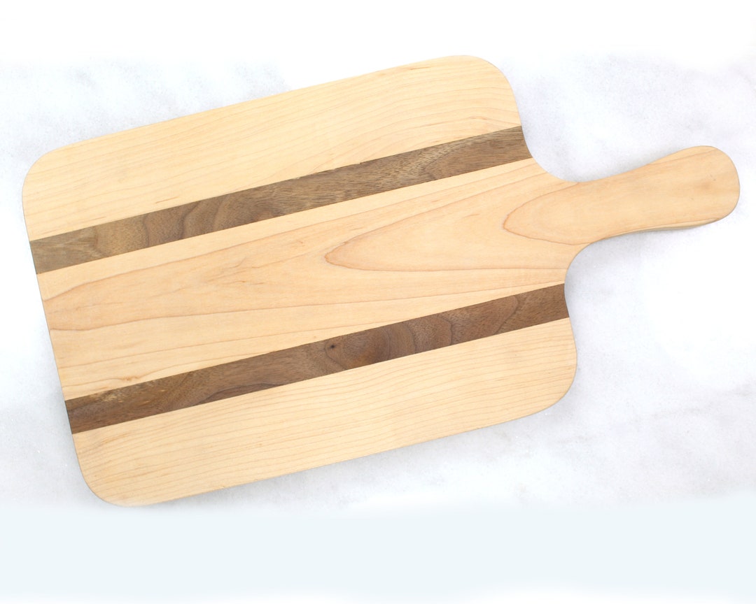 VINTAGE Large Walnut Maple Cutting Board | Handmade Wood Cutting Board ...