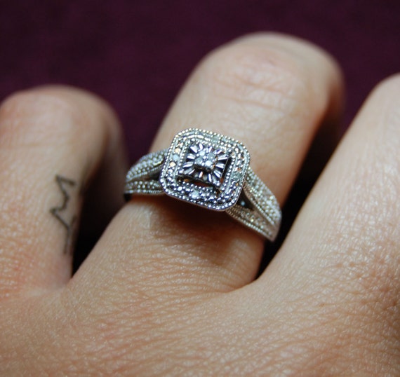 Vintage Princess Illusion Mid Century Princess Diamon… - Gem