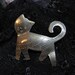 Vintage Seated Kitty Cat Sterling Post Earrings BKC-KERNG29 - Etsy
