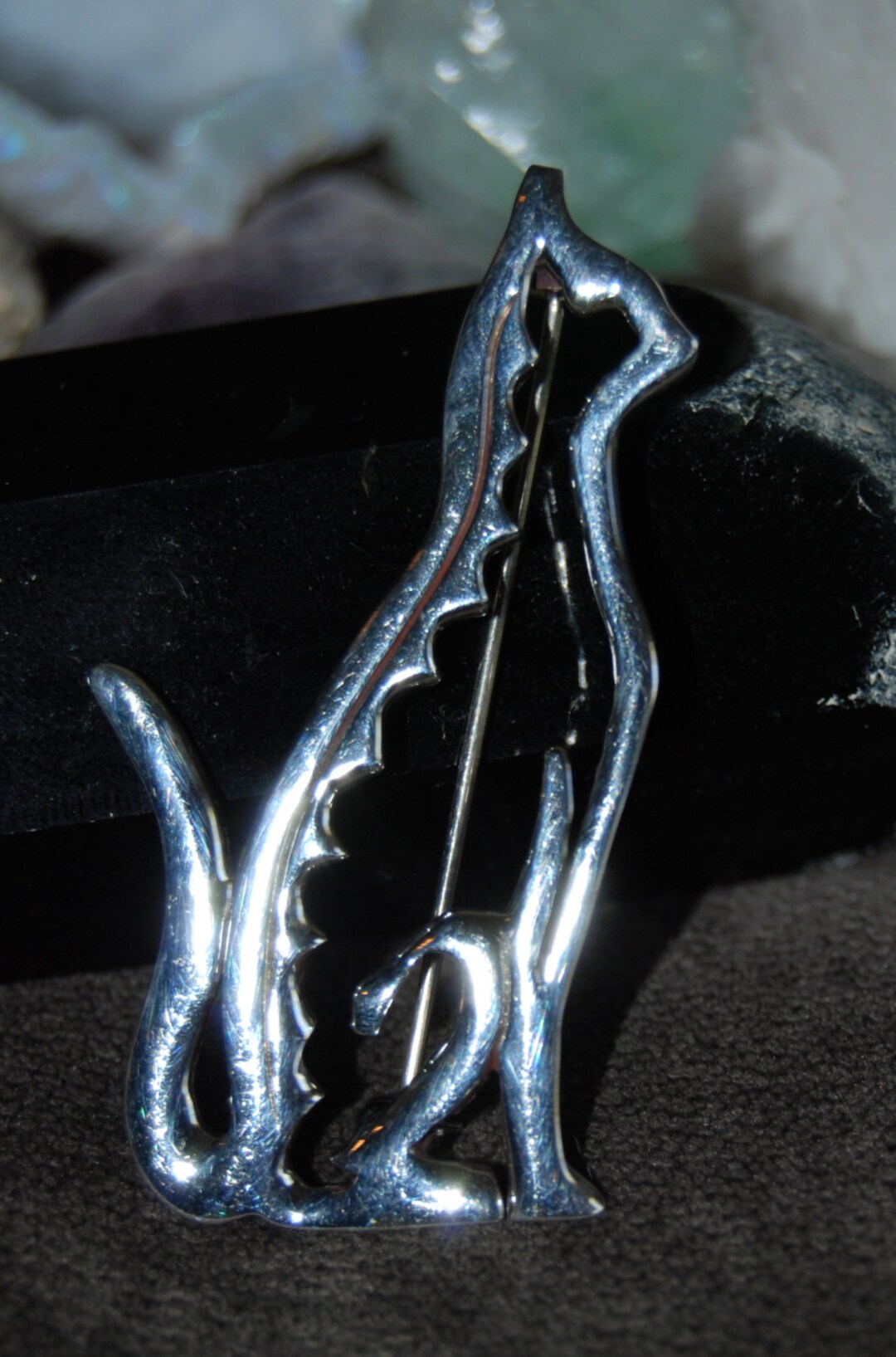 Vintage Sterling Silver Kitty Cat Feline #BKB-KBRCH155 - Etsy
