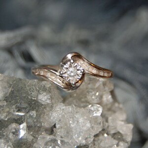 Vintage Princess Illusion Mid Century Princess Diamond 925 Sterling ...