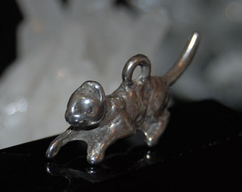 Vintage BOMA Primitive Running Classic Sterling Silver Cat | Etsy