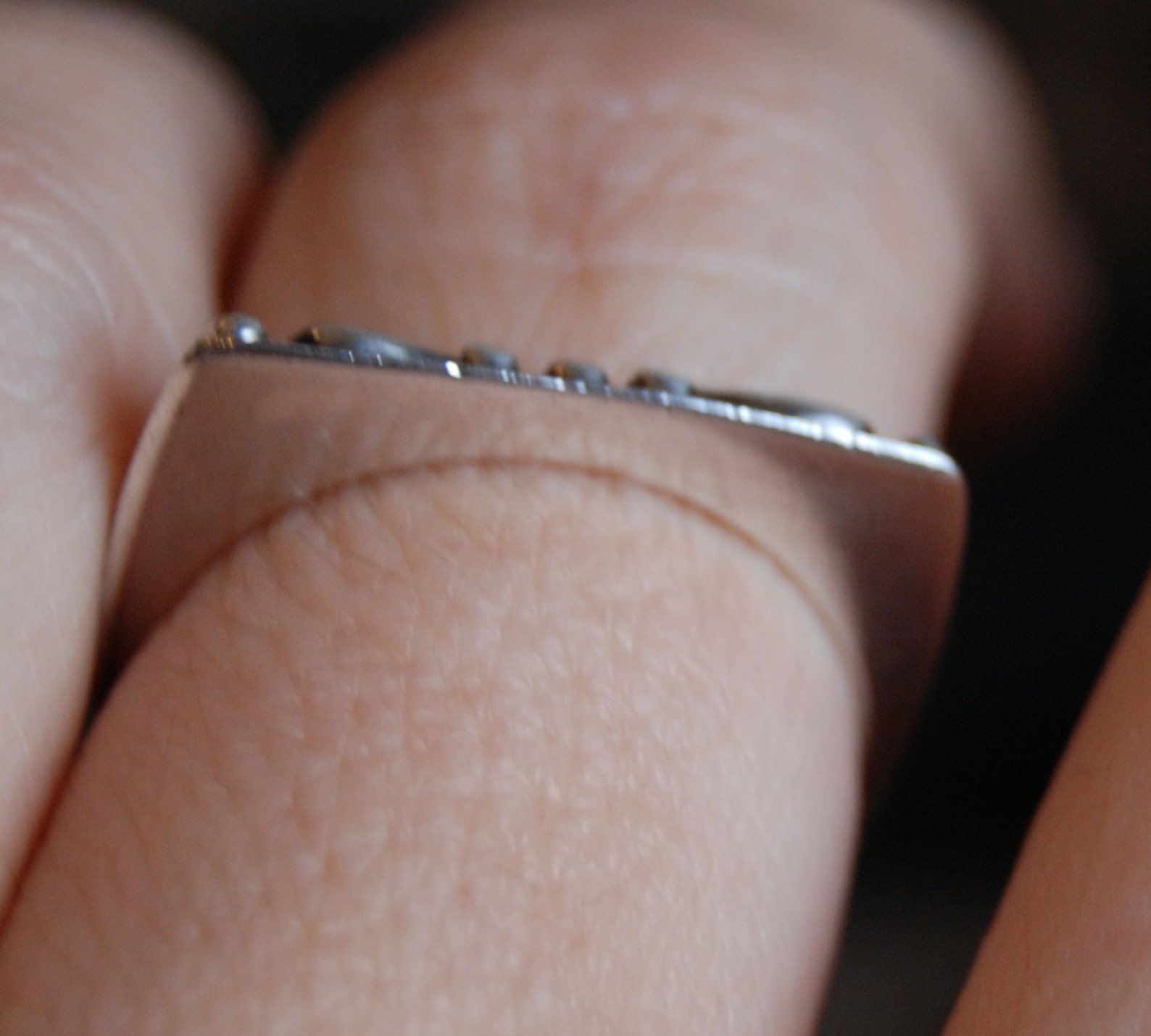 Classic One Sided Stacking Scroll Tapered 925 Sterling Anniversary ...