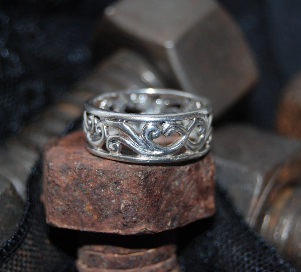 Vintage Medieval Mid Evil Mid-evil Renaissance 925 Sterling Lacey ...