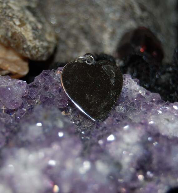 Vintage Sterling Silver Heart Engraveable Pet Tag Dog… - Gem