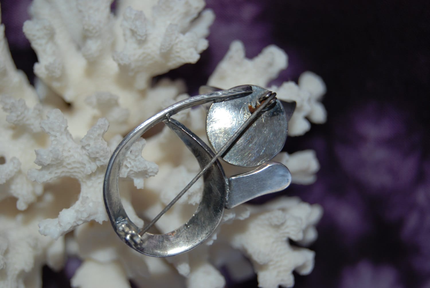 Vintage Sterling Silver Kitty Cat Winking Rad Big Round | Etsy