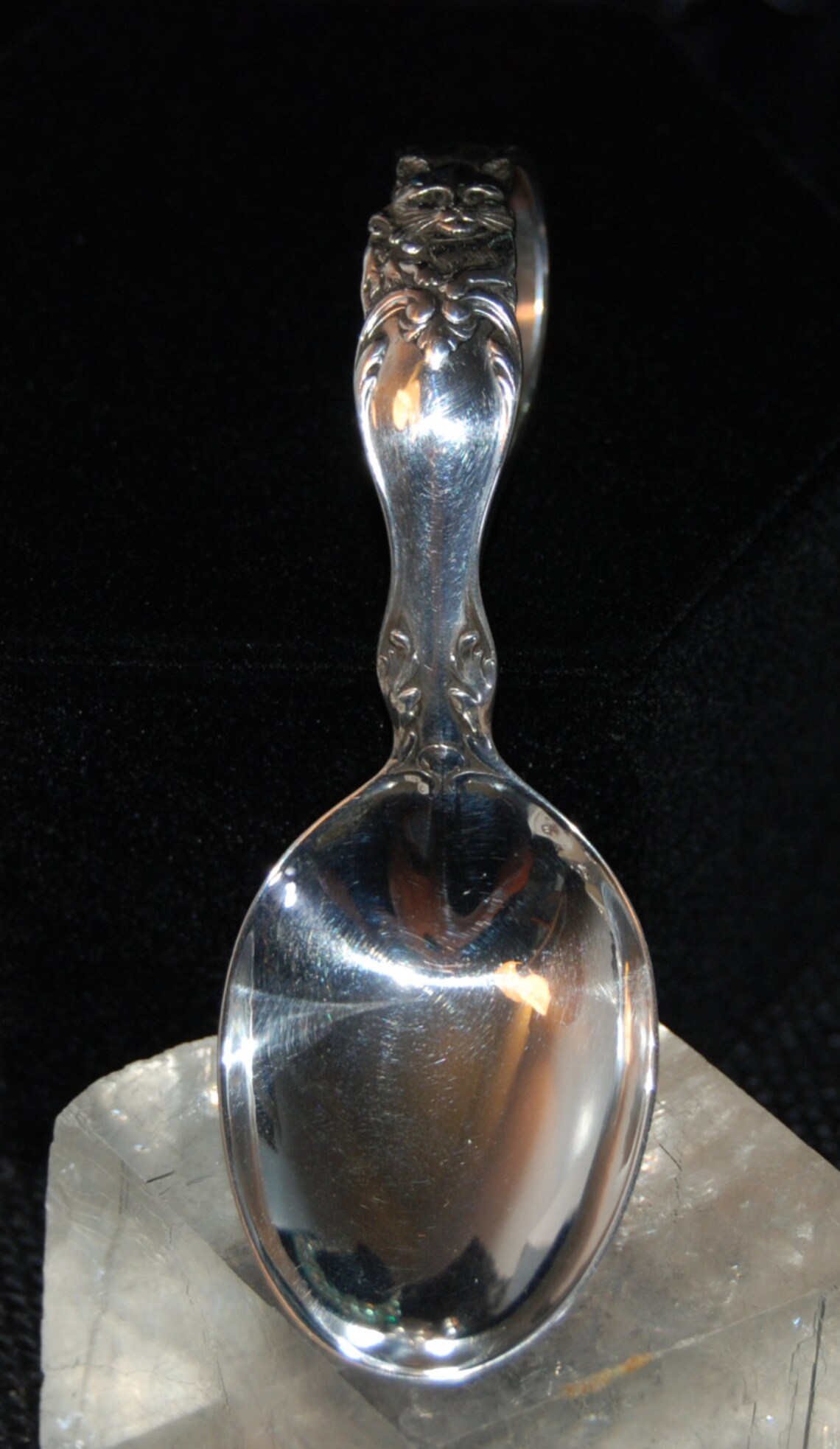 Vintage Kitty Cat Sterling Silver Baby Spoon Collectible | Etsy