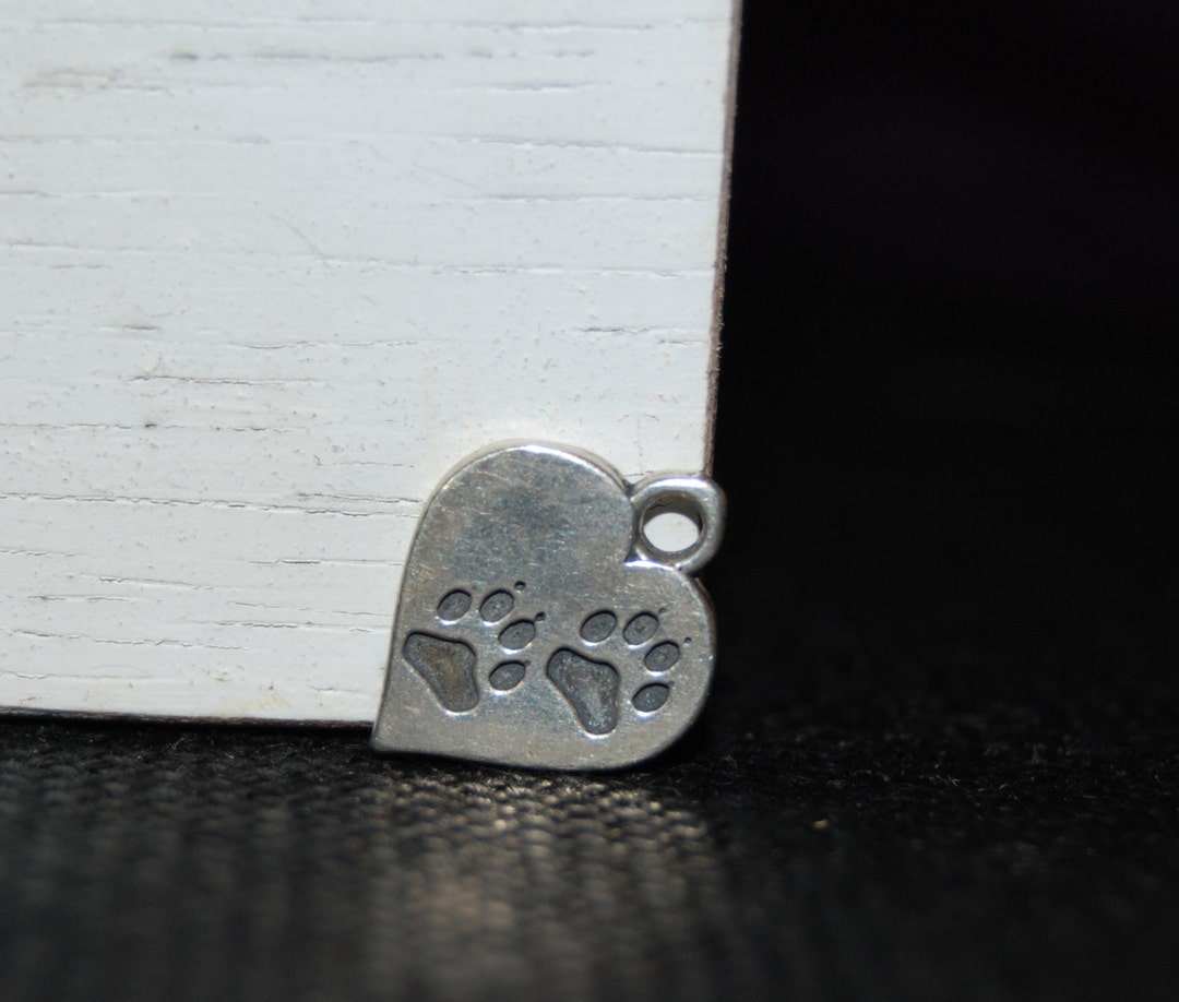Vintage SJC Sterling Silver Pet Tag Dog Cat ID Charm for Bracelet or ...