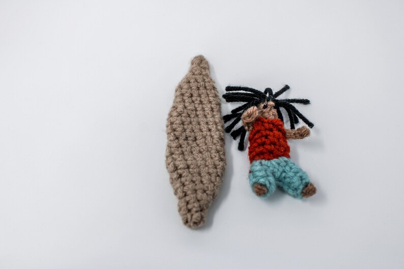 Crochet Surfer Surfboard Little Surfer Dude Handmade Doll - Etsy