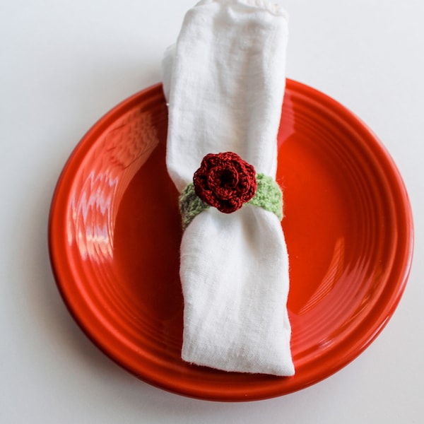 Rose Napkin Rings - Etsy