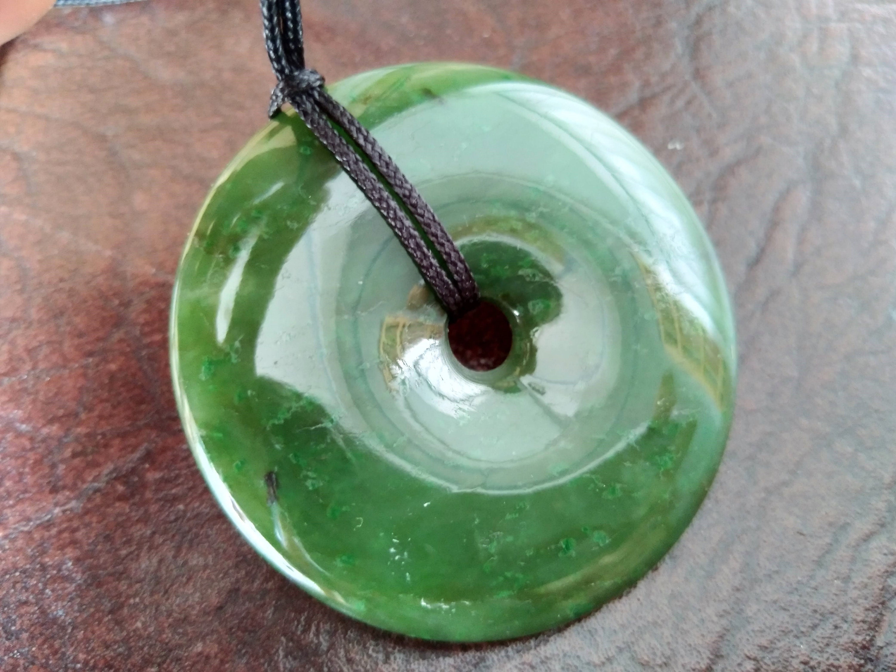 50mm Nephrite Jade Pi Disc Pendant. S541 - Etsy UK