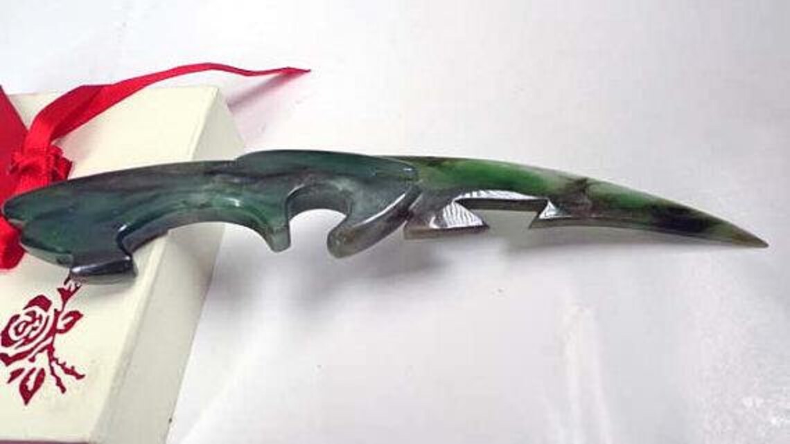 Nephrite Jade Paper Knife. S271 - Etsy