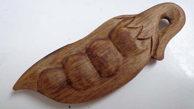 NZ Pine Wood Pea Pendant. W54 - Etsy