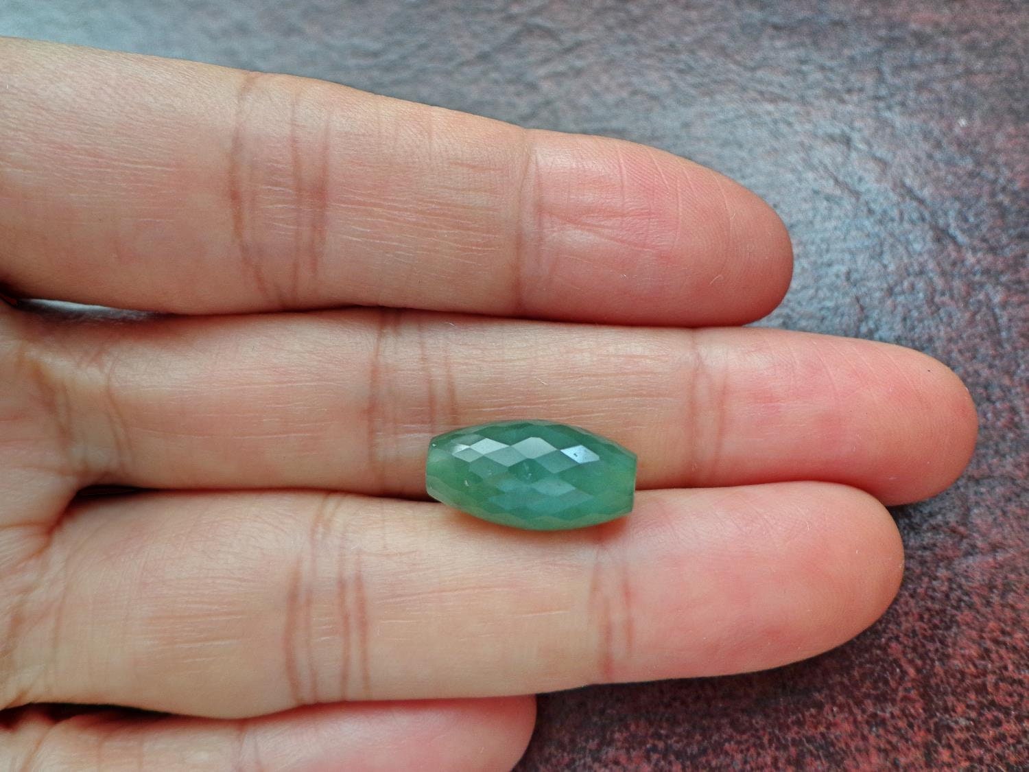 7/15 Mm Nephrite Jade Faceted Drum Bead Necklace. S478 - Etsy