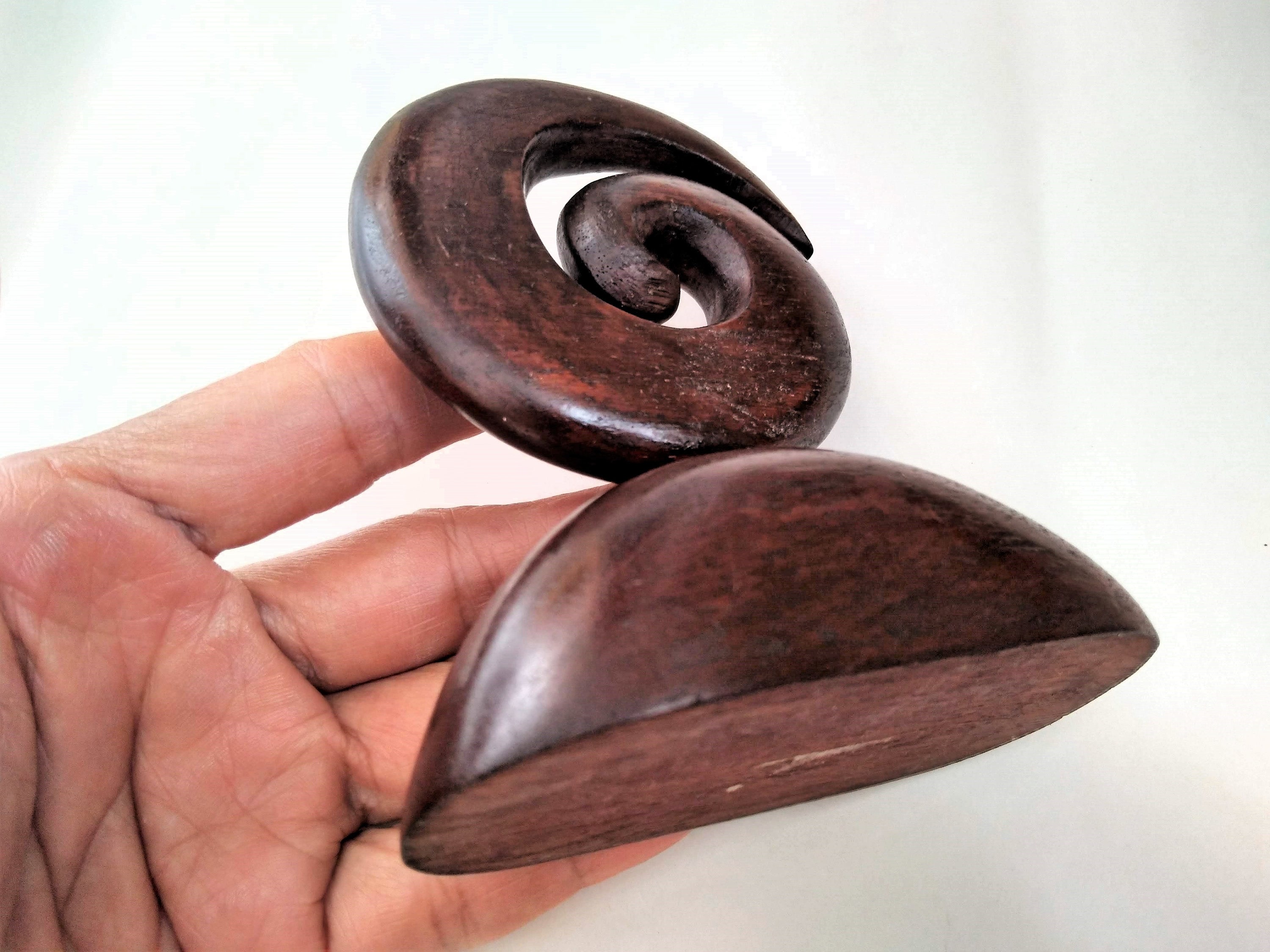 Wood Maori Koru Carving Statue. W108 - Etsy