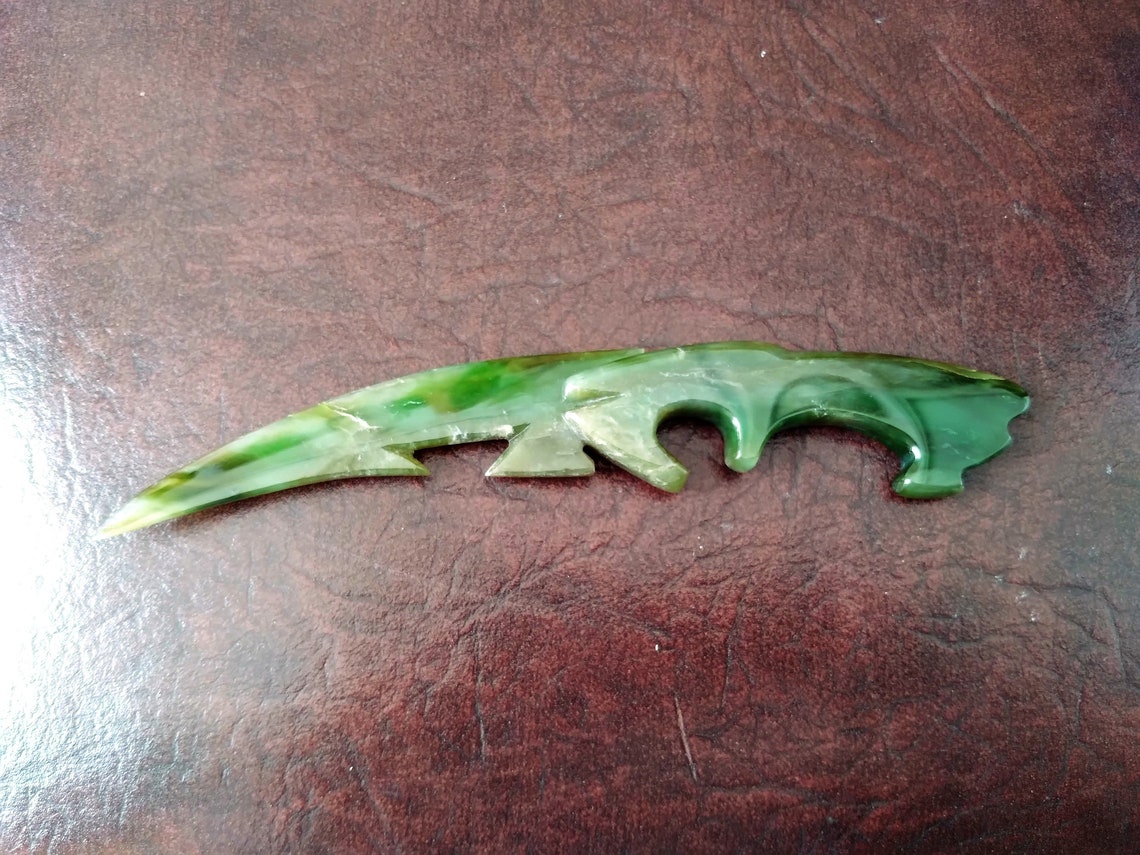 Nephrite Jade Paper Knife. S271 - Etsy