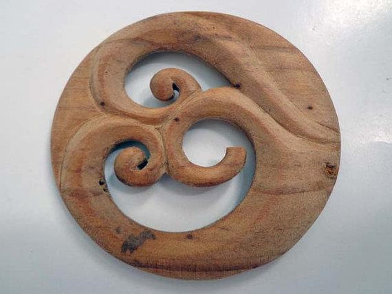 Pine Wood Koru Family Pendant. W88 - Etsy