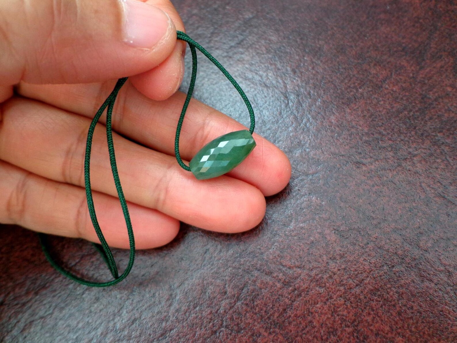 7/15 Mm Nephrite Jade Faceted Drum Bead Necklace. S478 - Etsy