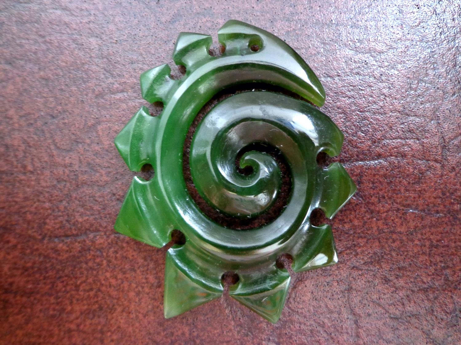 Nephrite Jade Koru Family Pendant. S377 - Etsy