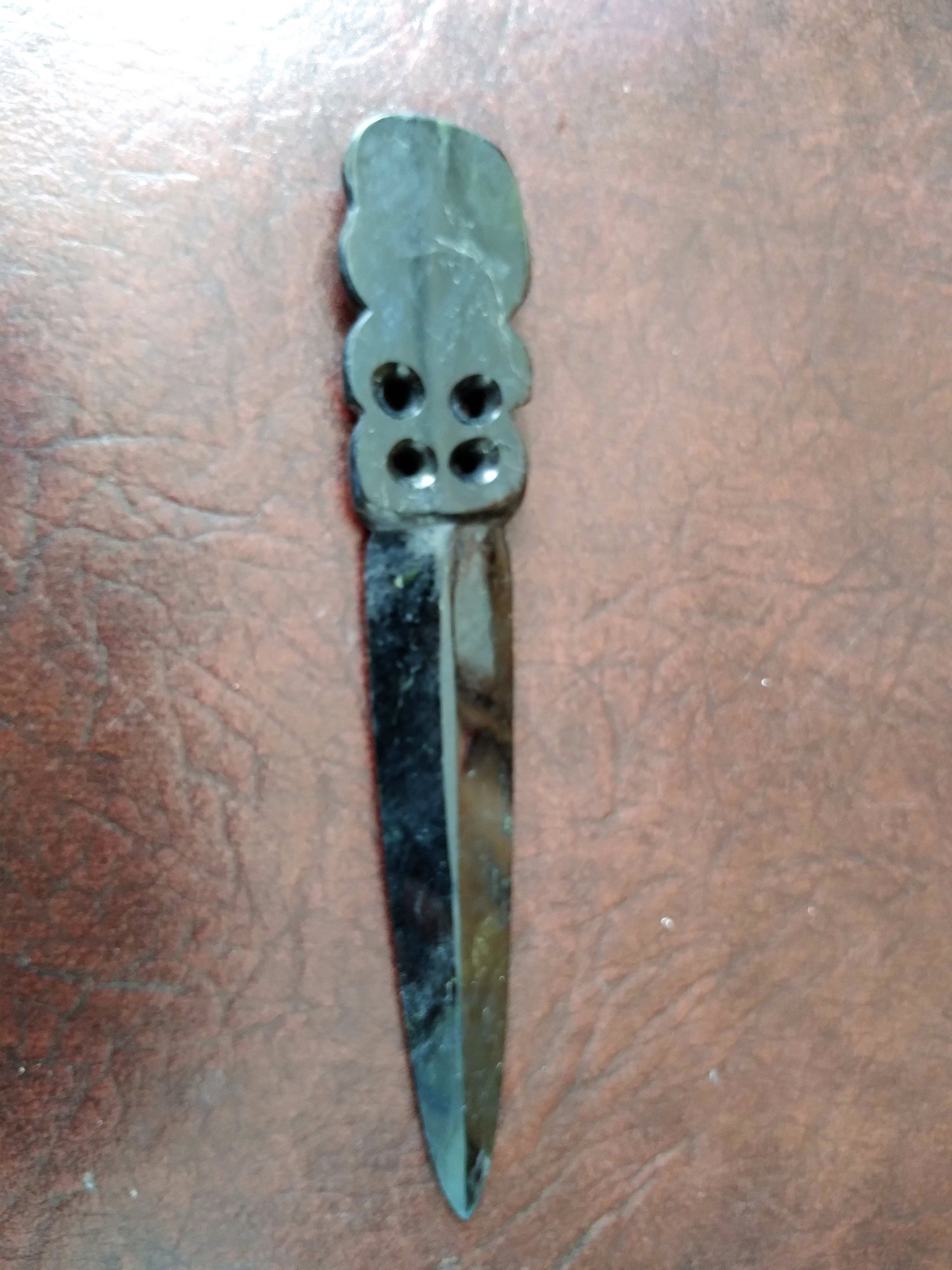 Nephrite Jade Tiki Paper Knife. S280 - Etsy