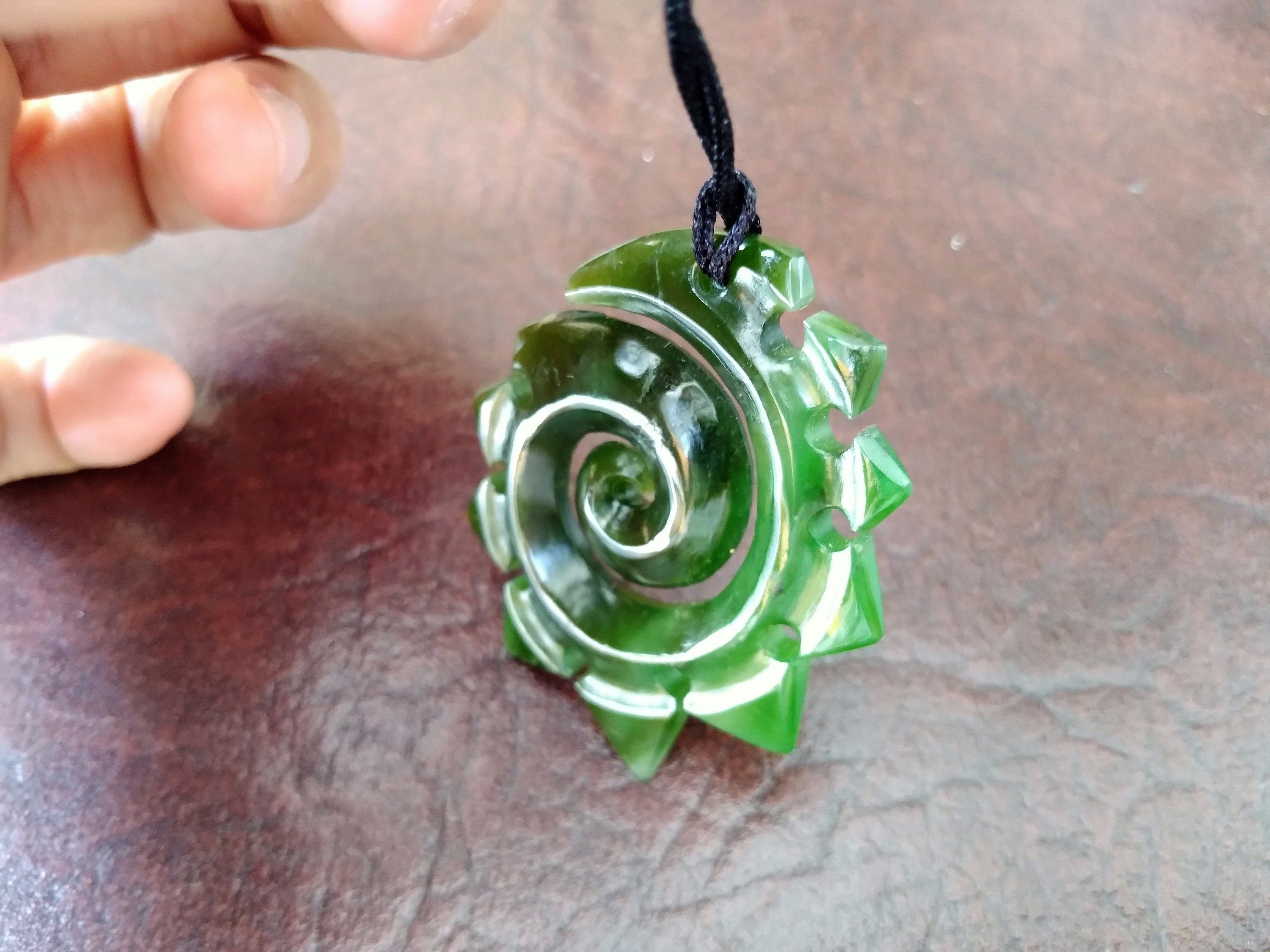 Nephrite Jade Koru Family Pendant. S377 - Etsy
