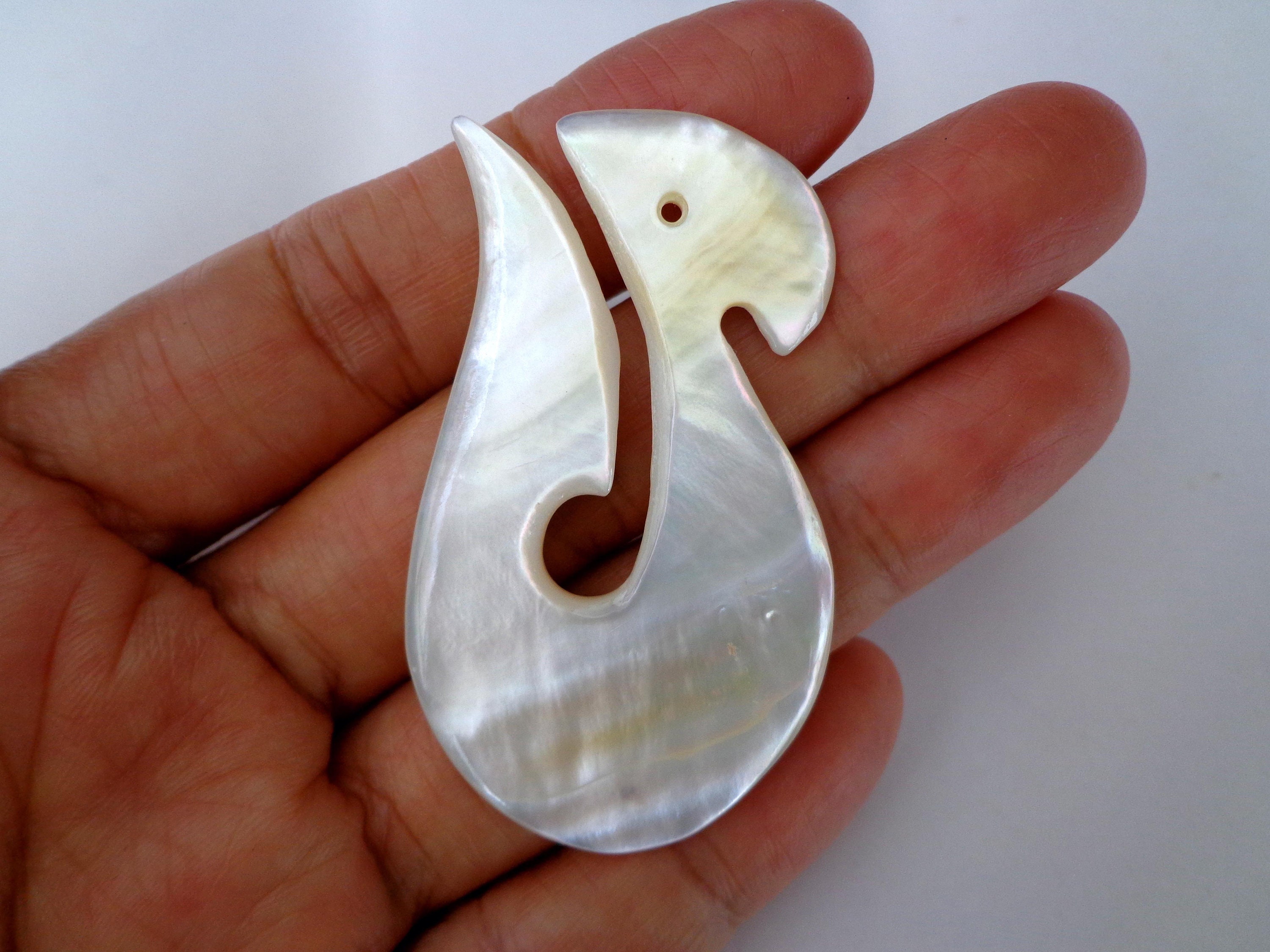 Concha concha colgante de pájaro tallado en espiral. C11 - Etsy España