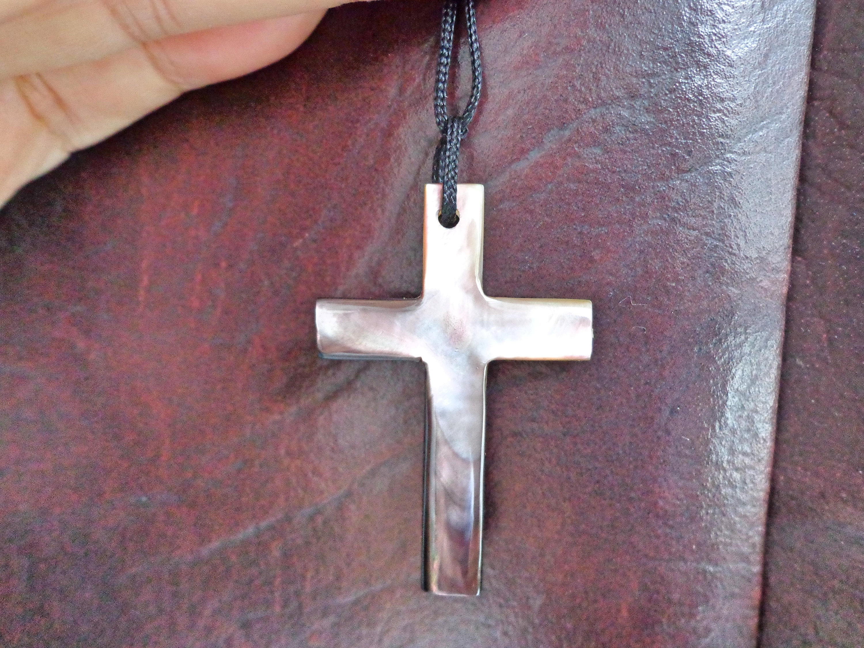 Conch Shell Cross Pendant . C12 - Etsy