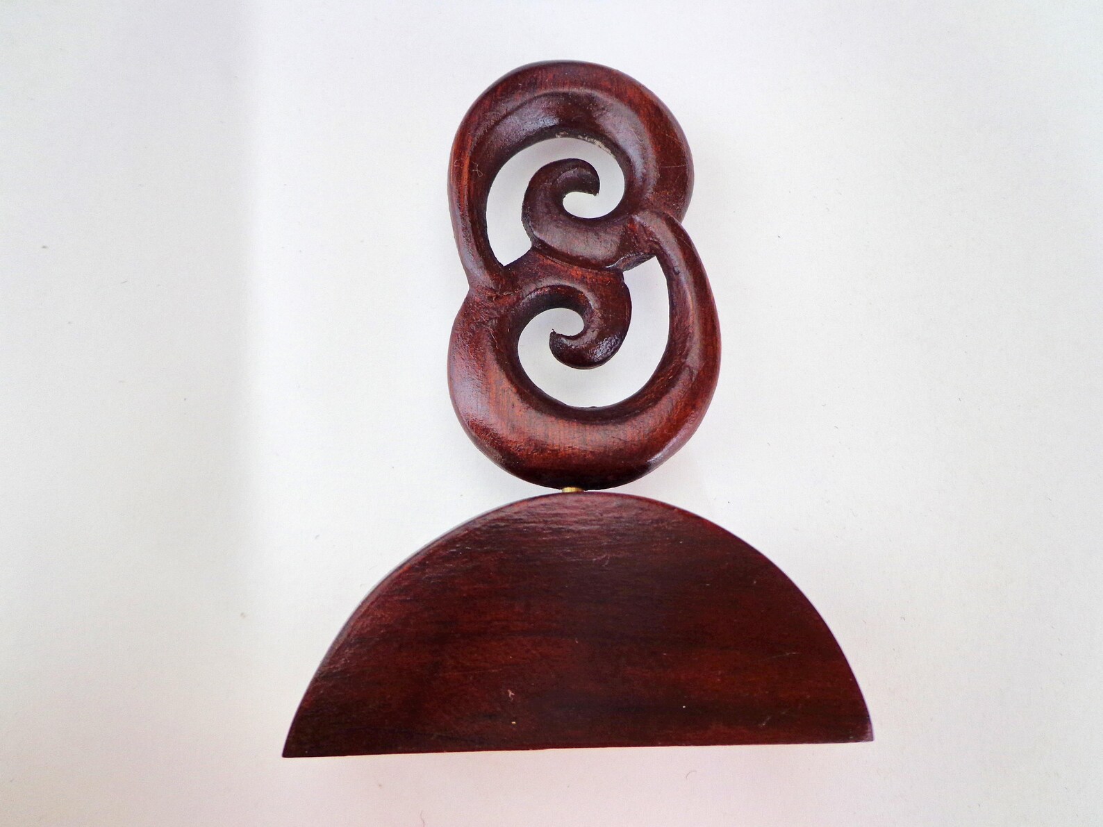 Wood Double Maori Koru Carving Statue. W119 - Etsy