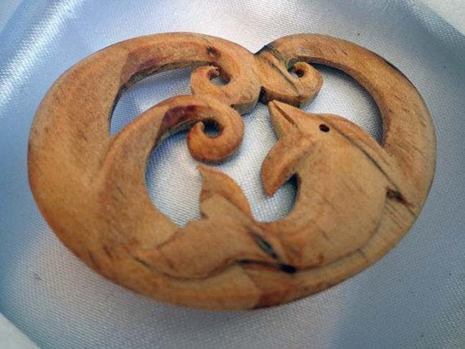 Pine Wood Dolphin Ocean Pendant. W67 - Etsy