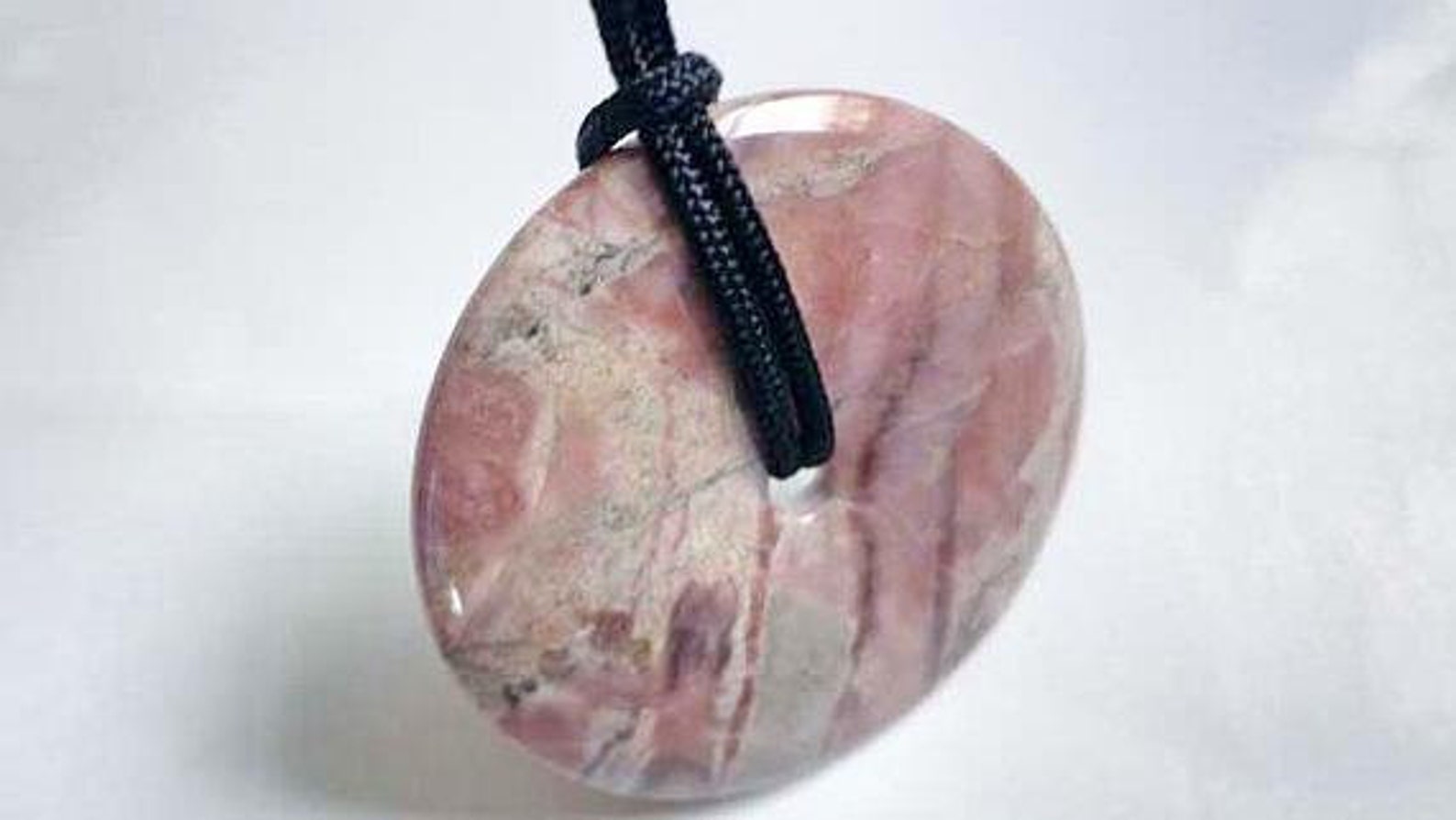 50 Mm Rhodonite Pi Disc Pendant. S203 | Etsy