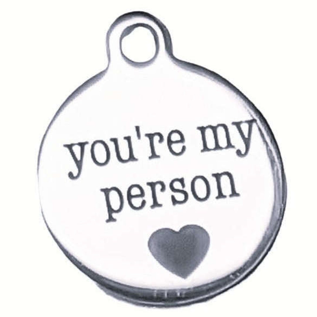 You're My Person Charm - Etsy