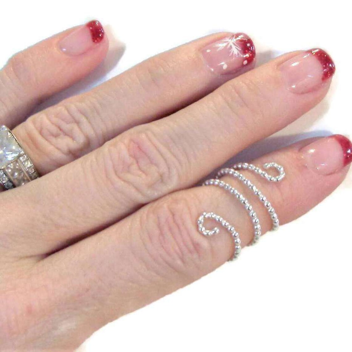 Fancy Wrap Ring Sterling Silver Spiral Wrap Ring | Etsy