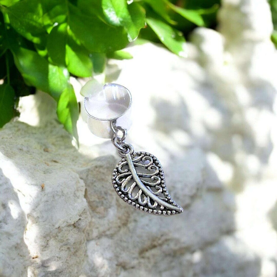 Leaf Ear Cuff, Silver - Etsy