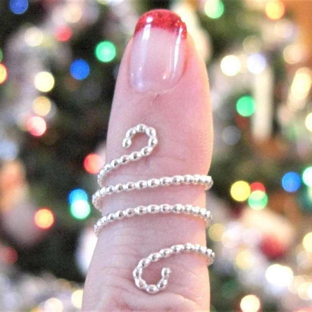 Fancy Wrap Ring Sterling Silver Spiral Wrap Ring - Etsy
