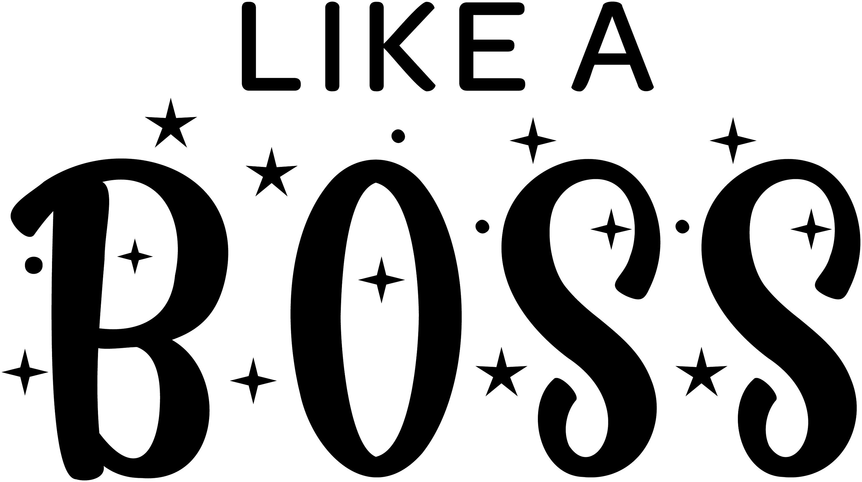 LIKE A BOSS Cricut Vinyl Svg Cut File Gold - Etsy