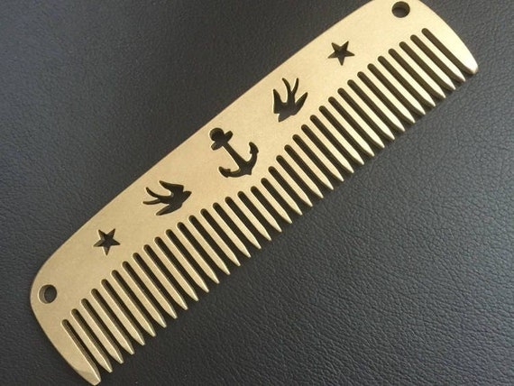 Solid Brass Sailor Comb Nautical Theme - Etsy