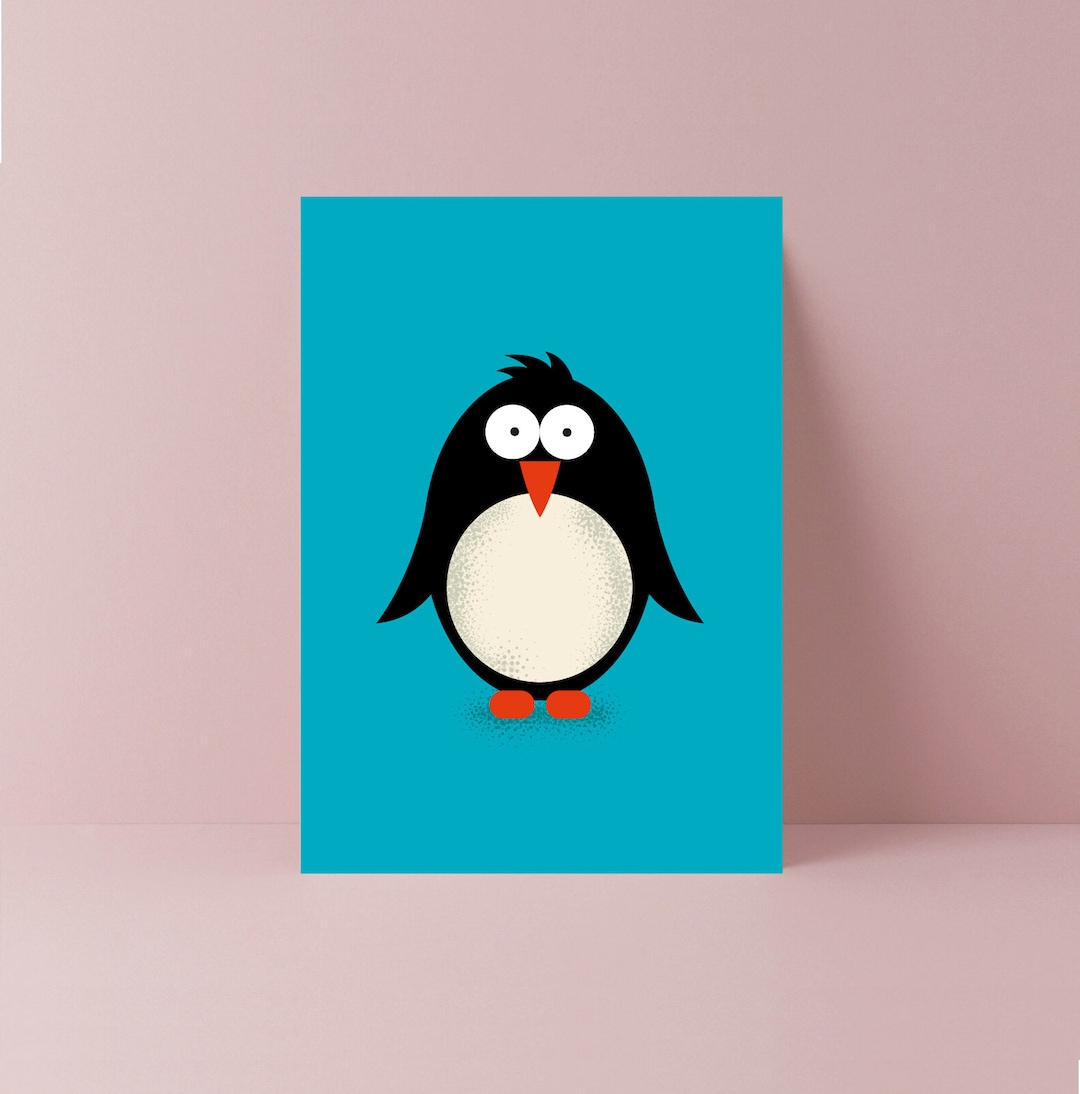 Cute Penguin Card | Birthday | Anniversary | Get Well | Good Luck ...
