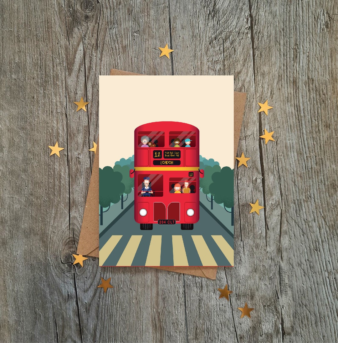 London Routemaster Red Bus Greetings Card | London Cityscape | Oxford ...