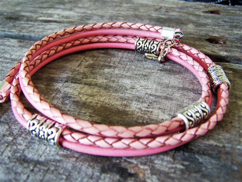 Double Wrap Anklet Leather Ankle Bracelet Petite to Plus - Etsy